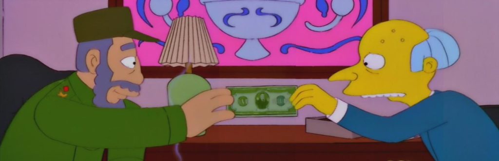 Los múltiples cameos de Fidel Castro en Los Simpson - Actualidad Simpson