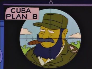 Los múltiples cameos de Fidel Castro en Los Simpson - Actualidad Simpson