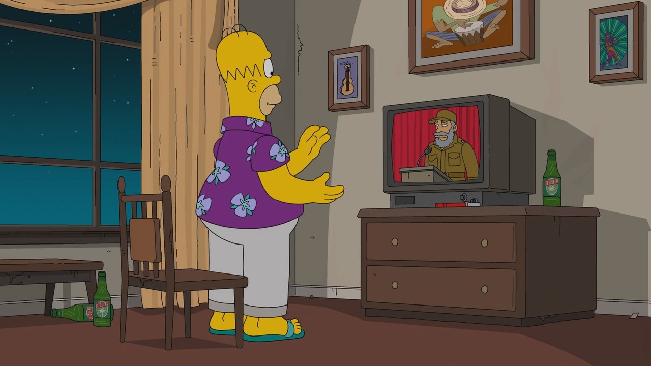 Los múltiples cameos de Fidel Castro en Los Simpson - Actualidad Simpson