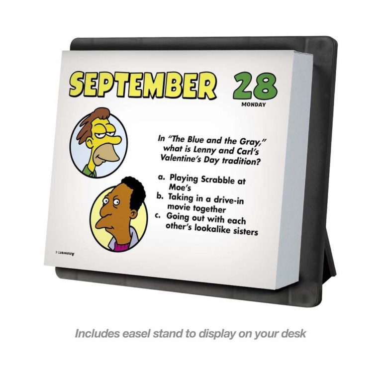 Así serán los calendarios 2020 de Los Simpson - Actualidad Simpson