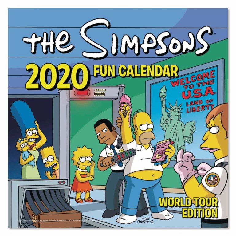 Así serán los calendarios 2020 de Los Simpson - Actualidad Simpson