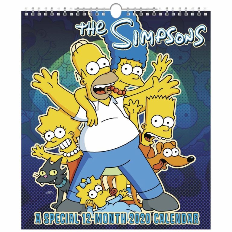 Así serán los calendarios 2020 de Los Simpson - Actualidad Simpson