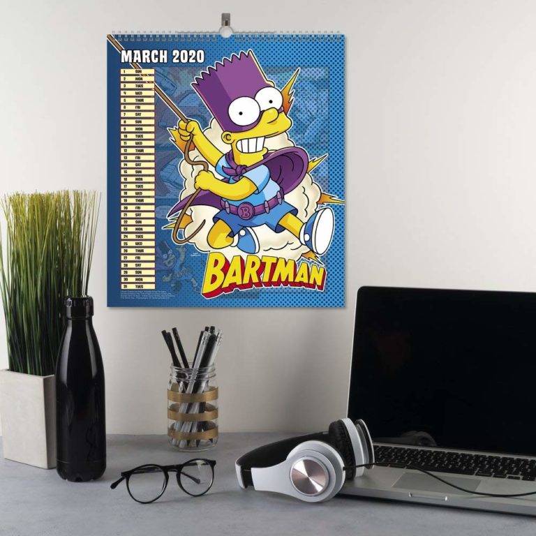 Así serán los calendarios 2020 de Los Simpson - Actualidad Simpson