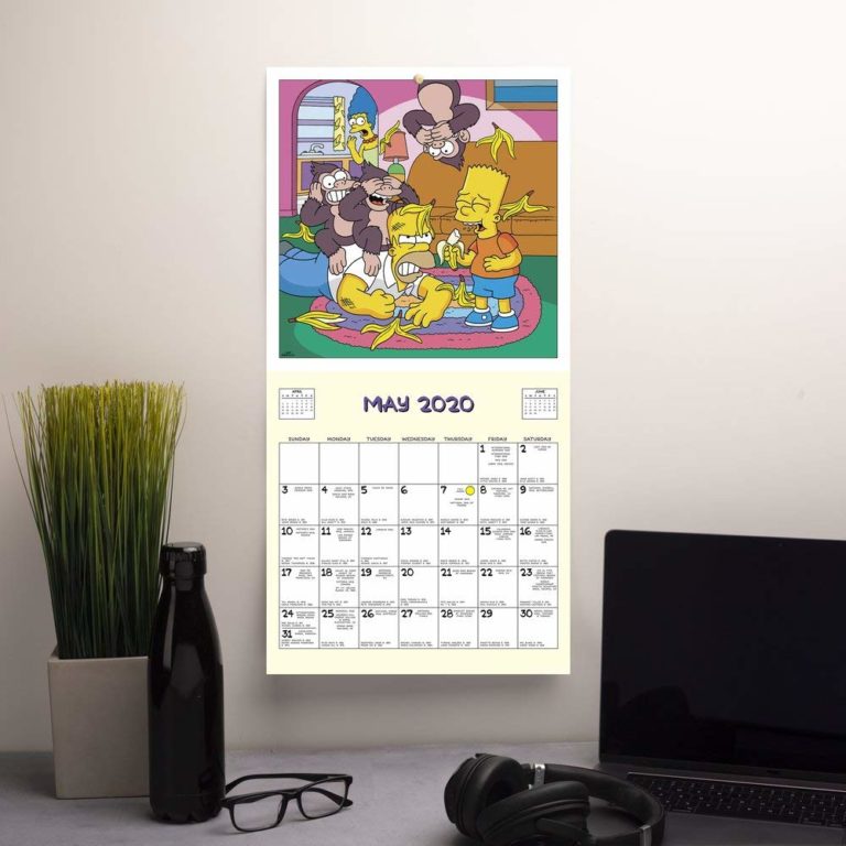 Así serán los calendarios 2020 de Los Simpson - Actualidad Simpson